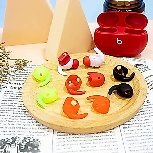 5 Pairs Compatible with Beats Studio Buds Ear Hooks Tips Holder, Anti-Slip Non-Slip Sport Outdoor Replacement Soft Silicone Eartips Wing Gel for Beat Studio Buds - Multicolor