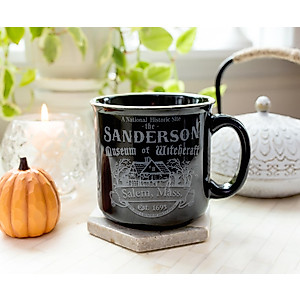 Disney Hocus Pocus Sanderson Museum Ceramic Camper Mug | BPA-Free Travel Coffee Cup For Espresso, Caffeine, Cocoa, Beverages | Home & Kitchen Essentials | Holds 20 Ounces