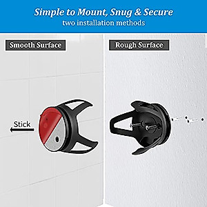 PlusAcc for HomePod Mini Wall Mount - Holder Mount Compatible with Homepod Mini, No Muffled Sound, with Cord Management, Space Saving Accessories for Home Pod Mini (Black)