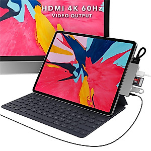 HyperDrive 6-in-1 USB-C Hub for iPad Pro, Space Gray