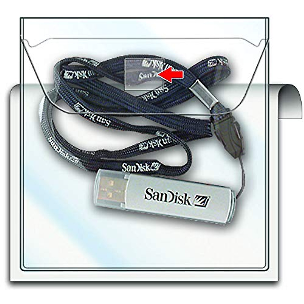 StoreSMART - Flash Drive Pocket - Peel & Stick with Resealable Flap - 500 Pack - TL10104FLASH500