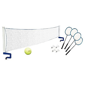 Poolmaster 72786 Above-Ground Pool Water Volleyball and Badminton Pool Game with Bracket Mounts