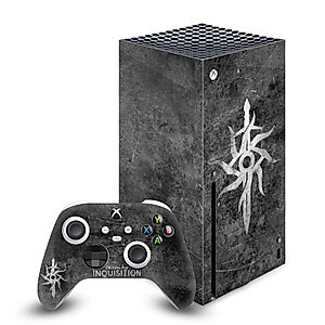 Head Case Designs Officially Licensed EA Bioware Dragon Age Distressed Symbol Inquisition Graphics Vinyl Sticker Gaming Skin Decal Cover Compatible With Xbox Series X Console and Controller Bundle