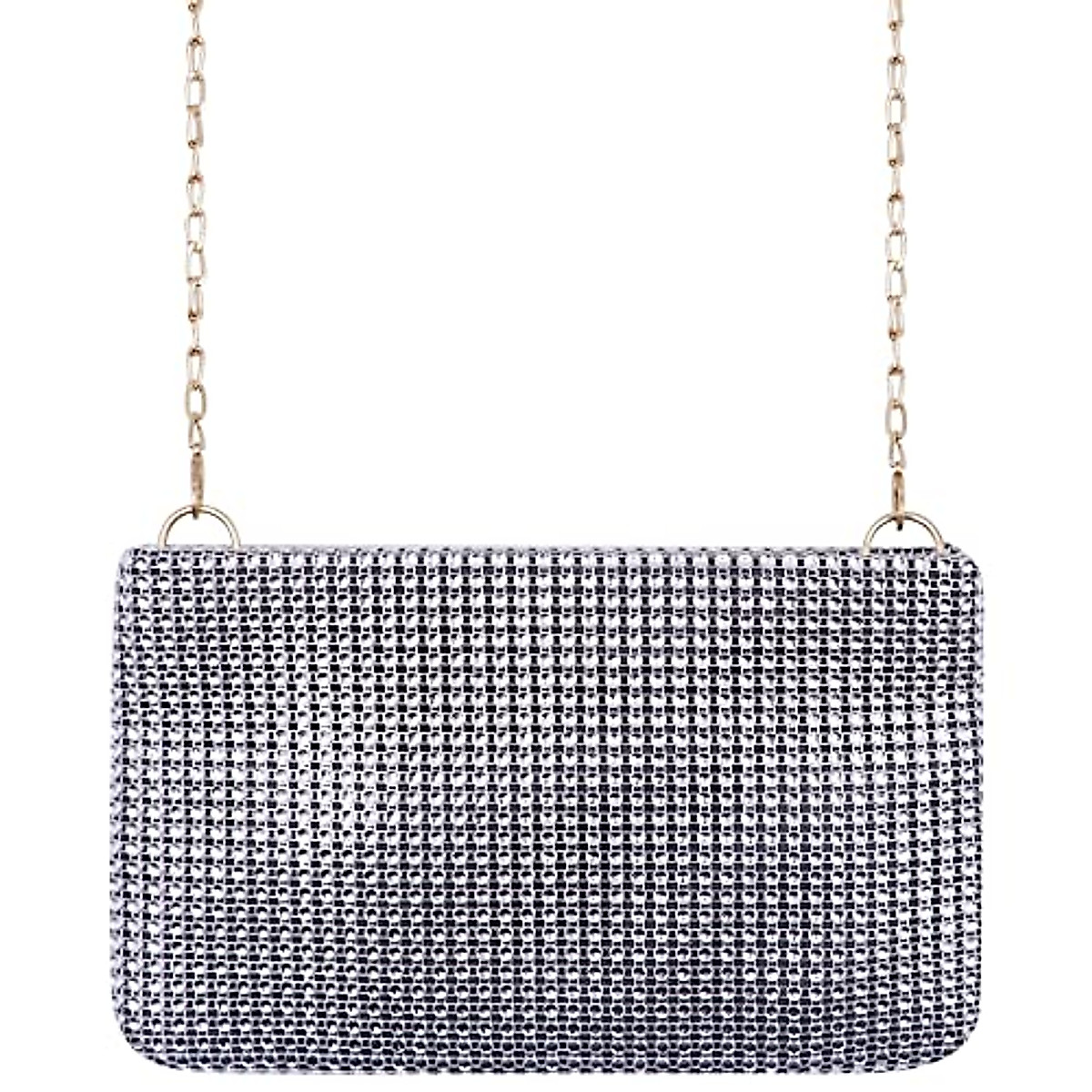 Caviotess Bling Rhinestone Evening Bag for Women Crystal Crossbody Bag Clutch Purse for Party Wedding