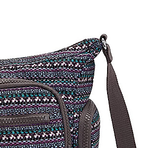 Kipling Women's Gabbie Small Crossbody, Lightweight Everyday Purse, Casual Shoulder Bag, Stripy Dots