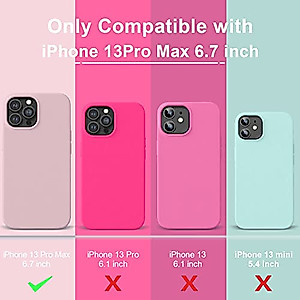 LOVE 3000 Designed for iPhone 13 Pro Max Case, Silicone-Shockproof-Protective Phone Case for iPhone 13 Pro Max 6.7 inch, Pink Sand