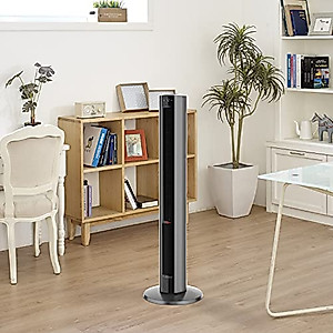 Lasko Portable Fan & Heater All Season Comfort Control Tower Fan and Space Heater in One with Remote Control, Black, FH515,Large