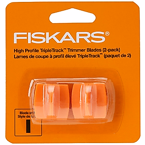 Fiskars 1968701001 Replacement Steel Blade Carriage for 12" Portable Trimmer (Pack of 2)