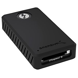 SABRENT Thunderbolt 3 & USB 3 Type C to CFexpress Card Reader (CR-T3CF)