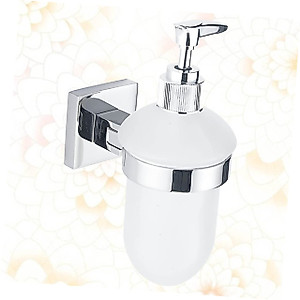 DRESSOOS 304 Stainless Steel Soap Dispenser Wall Mount Liquid Soap Bottle for Bathroom Kitchen Use