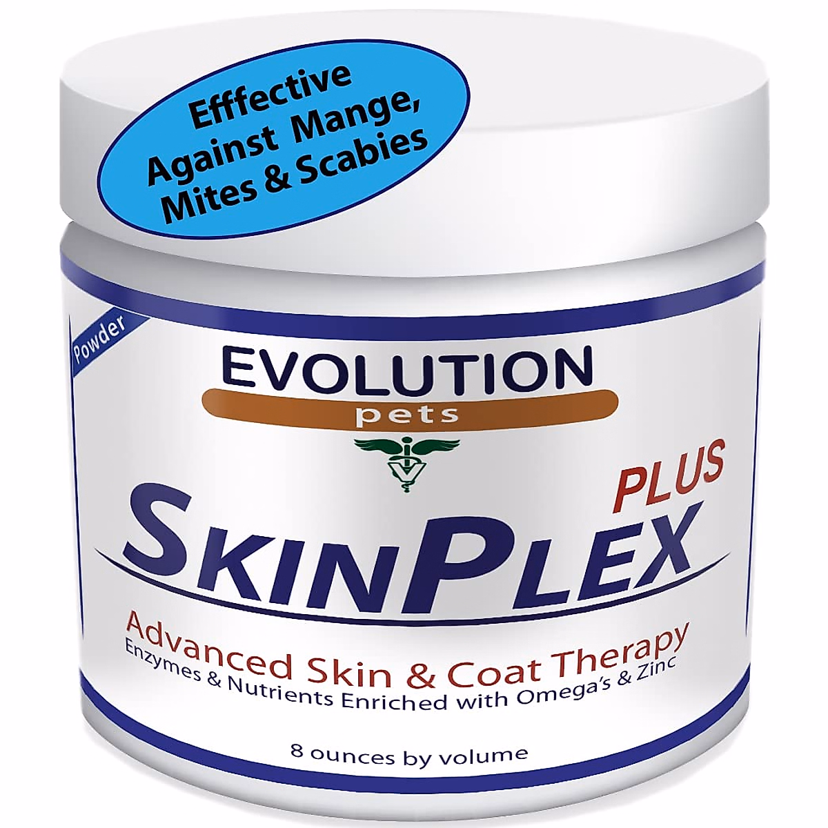 Mange Remedy for Dogs. SkinPlex PLUS Digestive Enzymes – helps with dog & puppy mange, scabies, and mites. All natural, safe & effective. Made in The USA.