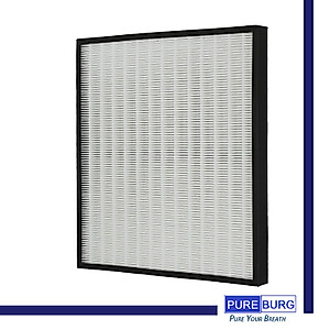 PUREBURG Replacement True HEPA Filter Compatible with Hunter 30940 fits 30210 30214 30215 30216 30225 30244 30245 30260 30398 30400 30401 30402 30525 36260 36395 37225 Air Purifiers,1-Pack