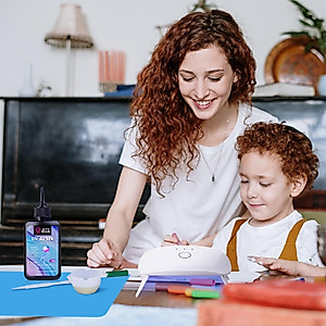 LET'S RESIN UV Resin with Light,Upgraded 200g Crystal Clear&Low Odor UV Resin Kit,36W UV Light,Silicone Mat,Ultraviolet Epoxy Resin Hard,UV Resin Starter Kit for Jewelry,Craft Decor