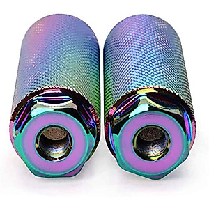 Bike Pegs, 2Pcs 26 Teeth Aluminum Alloy Anti-Skid Pegs for BMX Mountain Bike Cycling Rear Stunt Pegs Fit 3/8 inch Axles