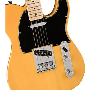 Squier Affinity Series Telecaster Electric Guitar, with 2-Year Warranty, Butterscotch Blonde, Maple Fingerboard