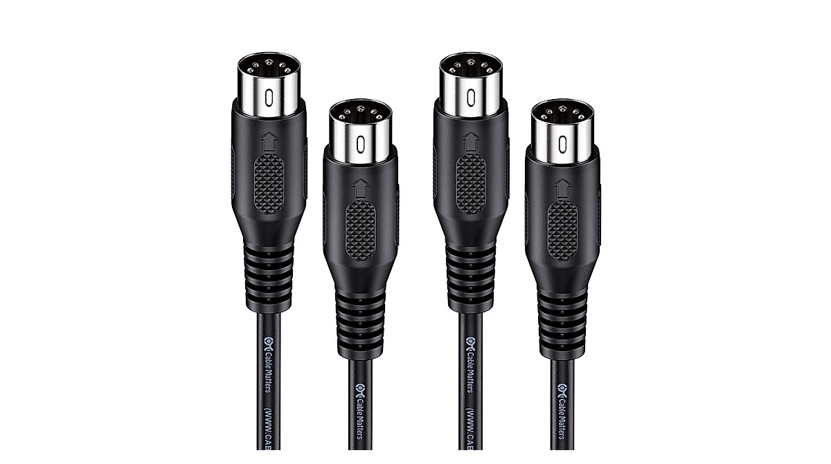 Cable Matters 2-Pack 5 Pin DIN MIDI Cable, 5 Pin MIDI Cable - 6 Feet ...