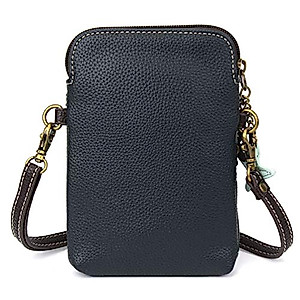 Chala Group Handbags Turtles Cellphone Crossbody Purse, Navy/Teal