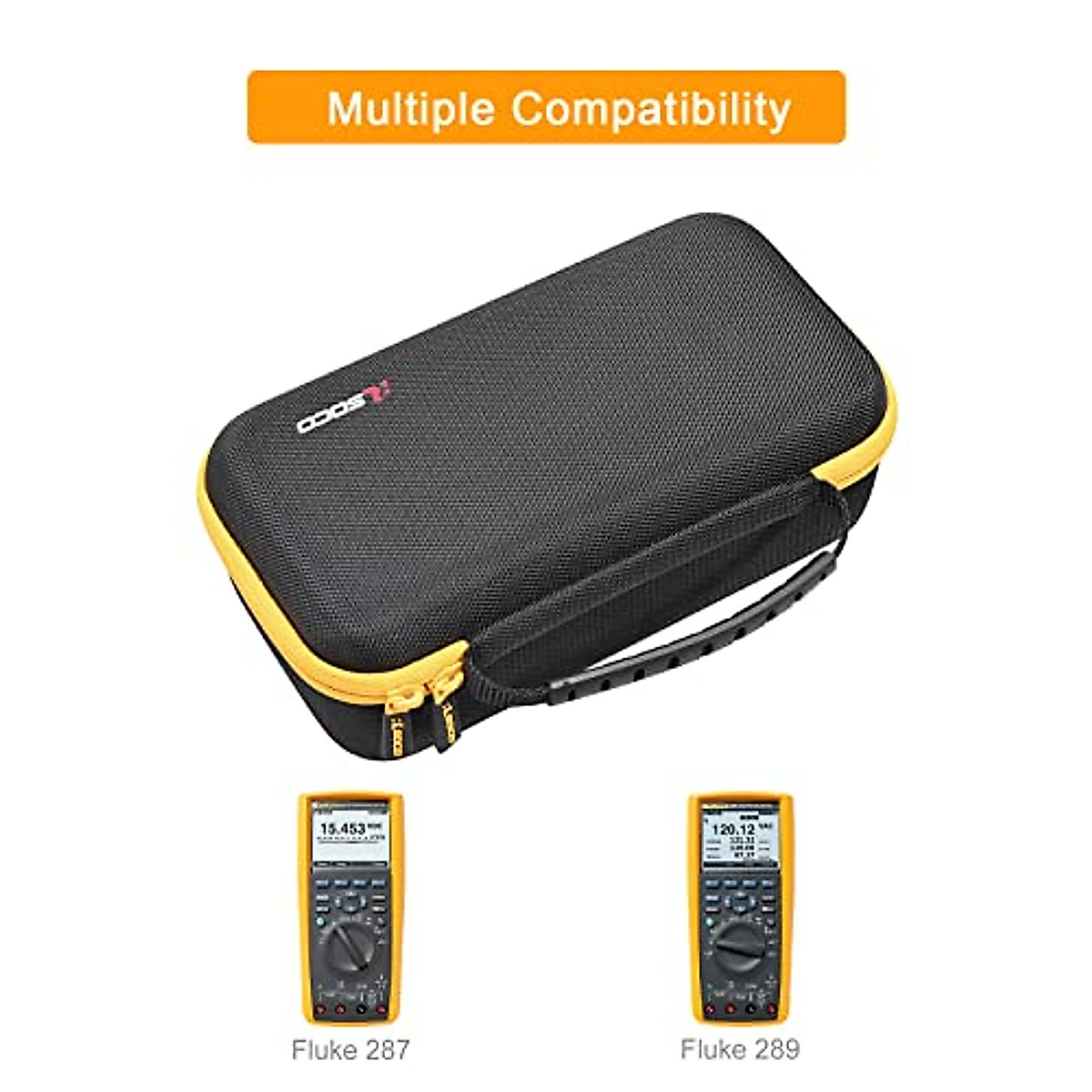 RLSOCO Hard Case for Fluke 289/287 & Works with UNI-T UT181A Datalogging Multimeter
