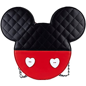 Loungefly Disney Mickey and Minni Valentines Reversible Crossbody Mickey And Minnie Mouse One Size