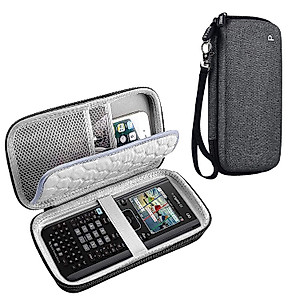 PAIYULE Travel Case for Texas Instruments Ti Nspire CX CAS II Ti-84 Plus CE Graphing Calculator, Large Capacity for Pens, Cables and Other Accessories -Black (Box Only)