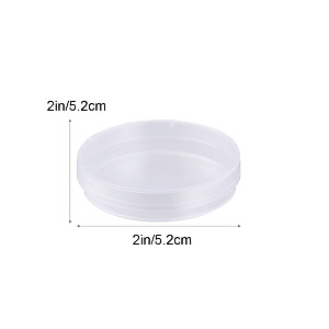 20 PCS 60mm Plastic Petri Dishes Culture Dishes with Lids