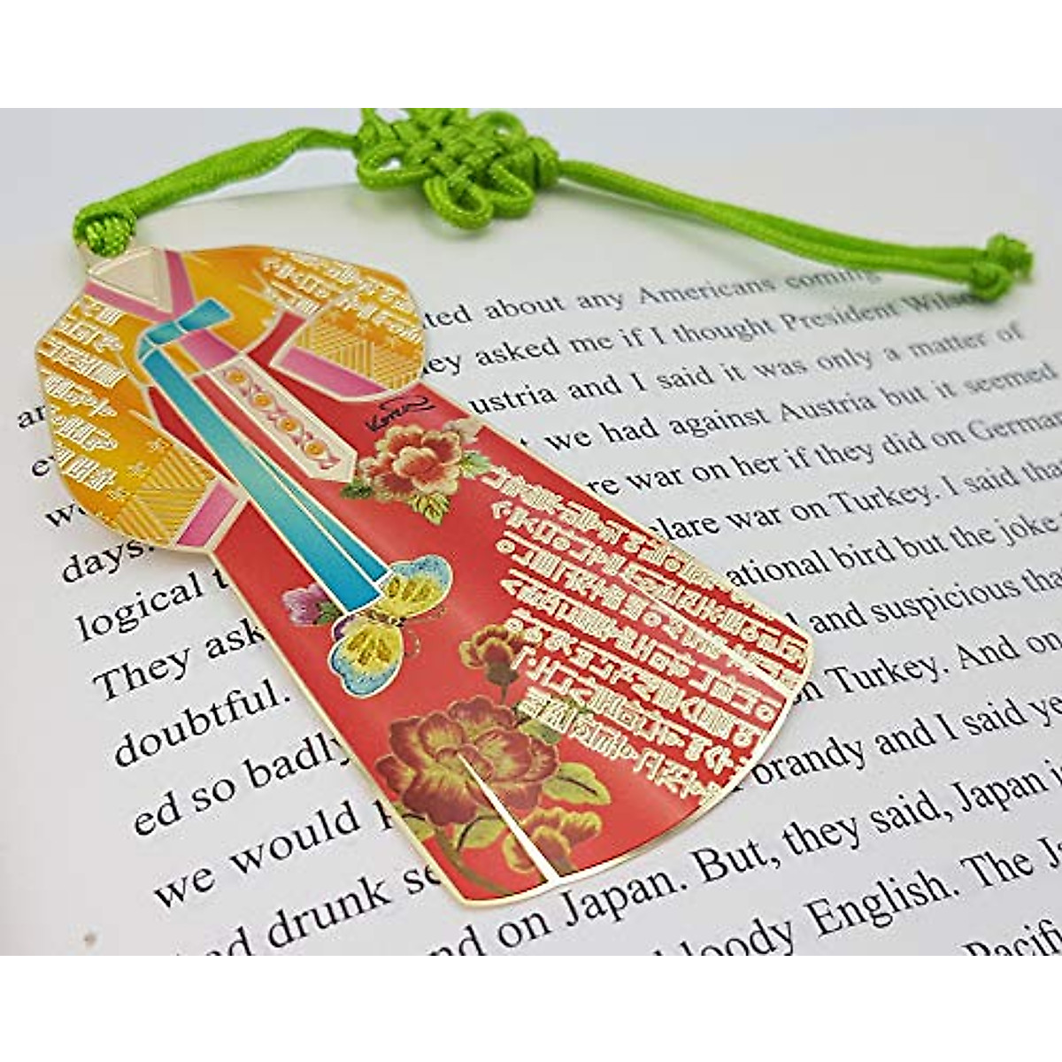 Korean Traditional Miniature Cool Bookmarks Souvenirs Gifts for Student Kids Adults Wife Friends - Coolest Metal Unique Color Designs Bookmark Pack (Woman's Hanbok 3 Pack)