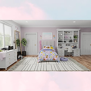 Franco Pokemon Girl Anime Kids Bedding Super Soft Comforter and Sheet Set with Sham, 5 Piece Twin Size, (Official Licensed Product)