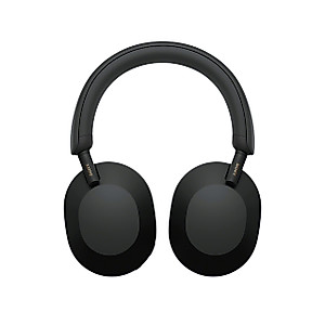 Sony WH-1000XM5 Wireless Industry Leading Headphones with Auto Noise Canceling Optimizer, Crystal Clear Hands-Free Calling, and Alexa Voice Control, Black