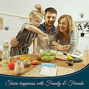 4x6 Recipe Cards Double Sided, 50 Count Recipe Cards 4x6 Inches Double Sided, Thick Cardstock 4x6 Recipe Card for bridal shower Fits in recipe box, card binder gifts for wedding housewarming gifts