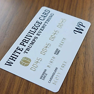 NC 5PCS WP Fake Credit Card, 3D PVC White Business Wallet Cards Birthday Gifts, Funny Card for Christmas (5PCS, White)