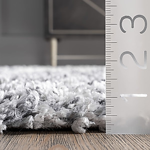 nuLOOM Transitional Regina Shag Area Rug, 8x11, Grey