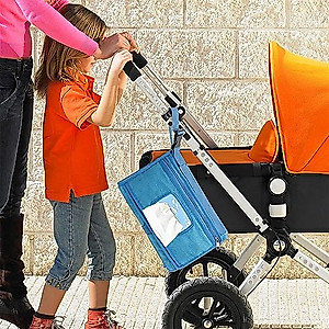 Portable Diaper Changing Pad, Foldable Detachable Travel Changing Pad with Smart Wipes Pocket and Head Cushion Portable Baby Changing Mat for Baby Shower Gifts Newborn (Blue)