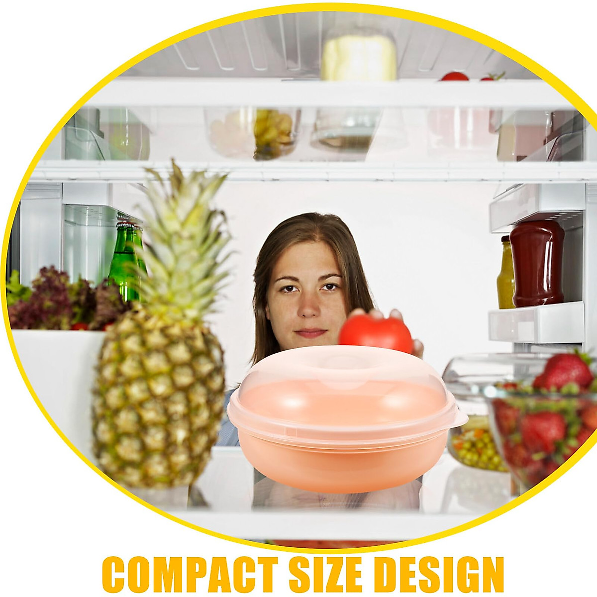 ABOOFAN 3pcs Bagel Fresh Holder Container Sandwich Containers Round Donut Keeper Holder Fresh Saver Muffin Bread Fruit Storage Box Food Container for Fridge Take Out Box