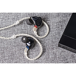 FiiO FH5 Best Over The Ear Headphones/Earphones Detachable Cable Design HiFi Quad Driver Hybrid (1 Dynamic + 3 Knowles BA) in-Ear Monitors for iOS and Android Computer PC Tablet