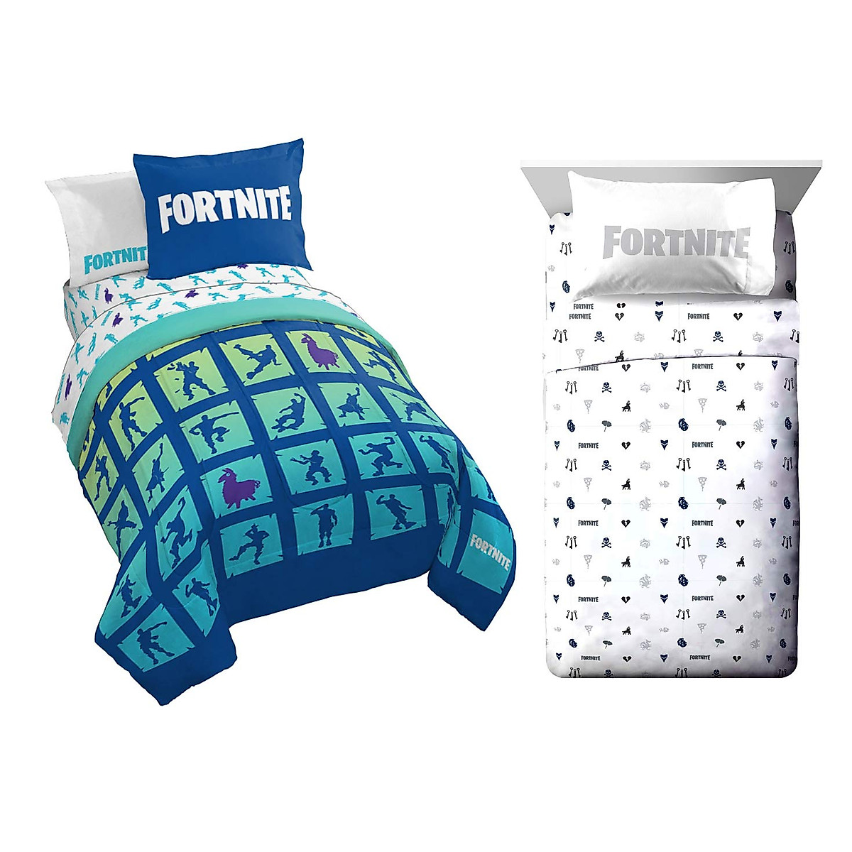 Jay Franco Fortnite Boogie Bomb 11-Piece Full Bedding Bundle- Includes Bed Set, Sheet Set
