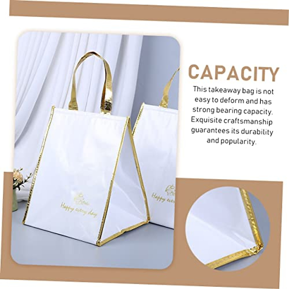 Baluue Packing Cold Insulation Portable Canvas Tote Catering Cake Bag Grocery Bags Reusable Shopping Bags Plastic Cooler Plastic Lunch Box Plastic Bag Delivery Bag Heat Insulated Bag