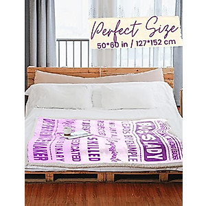 Boss Lady Gifts from Employees, Flannel Plush Blankets (50"x 60") Gift for Women on Boss Day, Birthday, Christmas, Retirement, Fuzzy Soft Bed Flannel Blankets-Difference Maker(Thick Version)