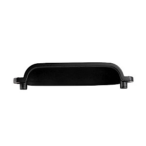 HARPOON 10 Pack Bin Cup Handle Pulls,Vintage Drawer Pulls,Cabinet Hardware,Shell Handle,3.78 Inch Black