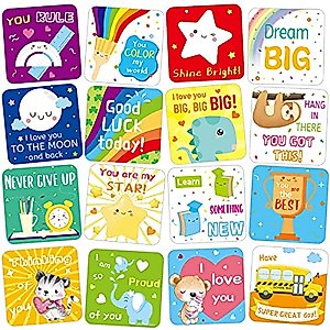 60 Lunch Box Notes for Kids Cute Motivational and Inspirational Thinking of You Cards for Boy’s and Girl’s Lunchbox