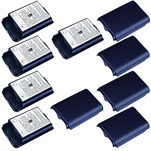 10x Battery Cover Case for Xbox 360 Wireless Controller,Replacement Battery Pack Shell Compatible with Xbox 360 - Black