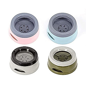 FUUIE Bowls for Food and Water Pet Car, Splash and Wet Mouth Floating Bowl Cat Dog Supplies Dog Bowl Drinking Bowl (Color : Blue)