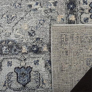 SAFAVIEH Charleston Collection Area Rug - 9' x 12', Grey & Dark Grey, Oriental Distressed Design, Non-Shedding & Easy Care, Ideal for High Traffic Areas in Living Room, Bedroom (CHL413F)