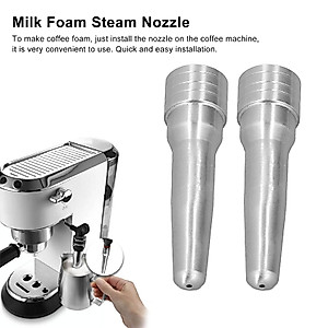 2Pcs Coffee Machine Steam Nozzle,Stainless Steel Coffee Machine Steam Nozzle Stainless Steel Milk Foam Steam Nozzle Suitable for Home Kitchen Cafe Milk Tea Shop