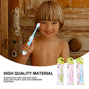 Healifty 3pcs Nursing Brush Girls Tool Bulk Color Boys Mixed Lovely for Bristles Adorable Bristle Teens Toothbrush Toothbrushes Cleaning Teeth Care Soft