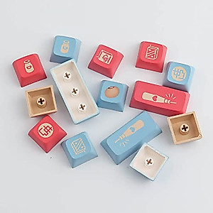 Hyekit PBT Keycaps 138 Keys Soy Milk Keycaps Dye-Sublimation Cute Keycaps XDA Profile Custom Keycaps for for Mac Windows PC Mechanical Keyboards