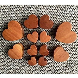 Lobal Domination PAIR of Heart Organic Red Cherry Wood Ear Plugs Earlets Gauges (1/2" (12mm))