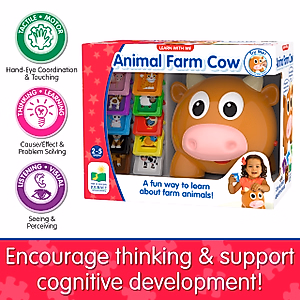 The Learning Journey: Learn with Me – Animal Farm – Teaching Toddler Educational Playset - Counting and Sorting - Preschool Learning Toys & Gifts for Boys & Girls Ages 2-5 Years