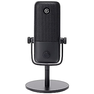 Elgato Wave:1 - Premium Cardioid USB Condenser Microphone for Streaming, Gaming, Home Office, Free Mixer Software, Sound Effect Plugins, Anti-Distortion, Plug & Play, Mac/PC, Stream Deck compatible