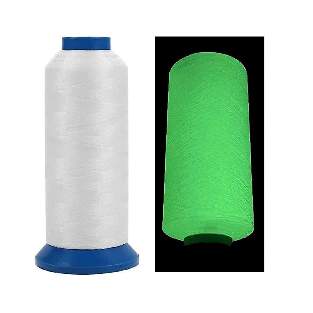 TcJ-Chen 3000Yards / 2700M Glow in The Dark Embroidery Thread (White)