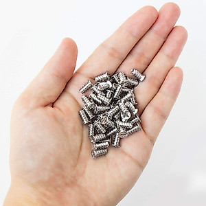 VAPKER 200PCS M5x10 Silver Zinc Phillips Flat Head Computer Replacement Screws Case Fan Screws Computer Cooling Fan Mount Screws Self-Tapping Screws